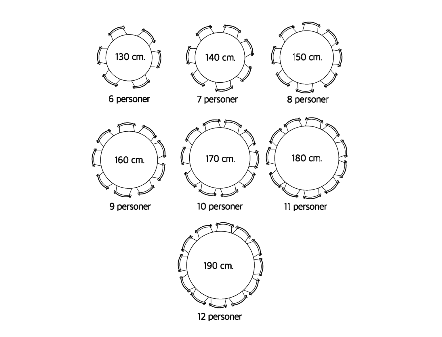 Mjölner – Rundt spisebord med udtræk i massiv træ 🇩🇰