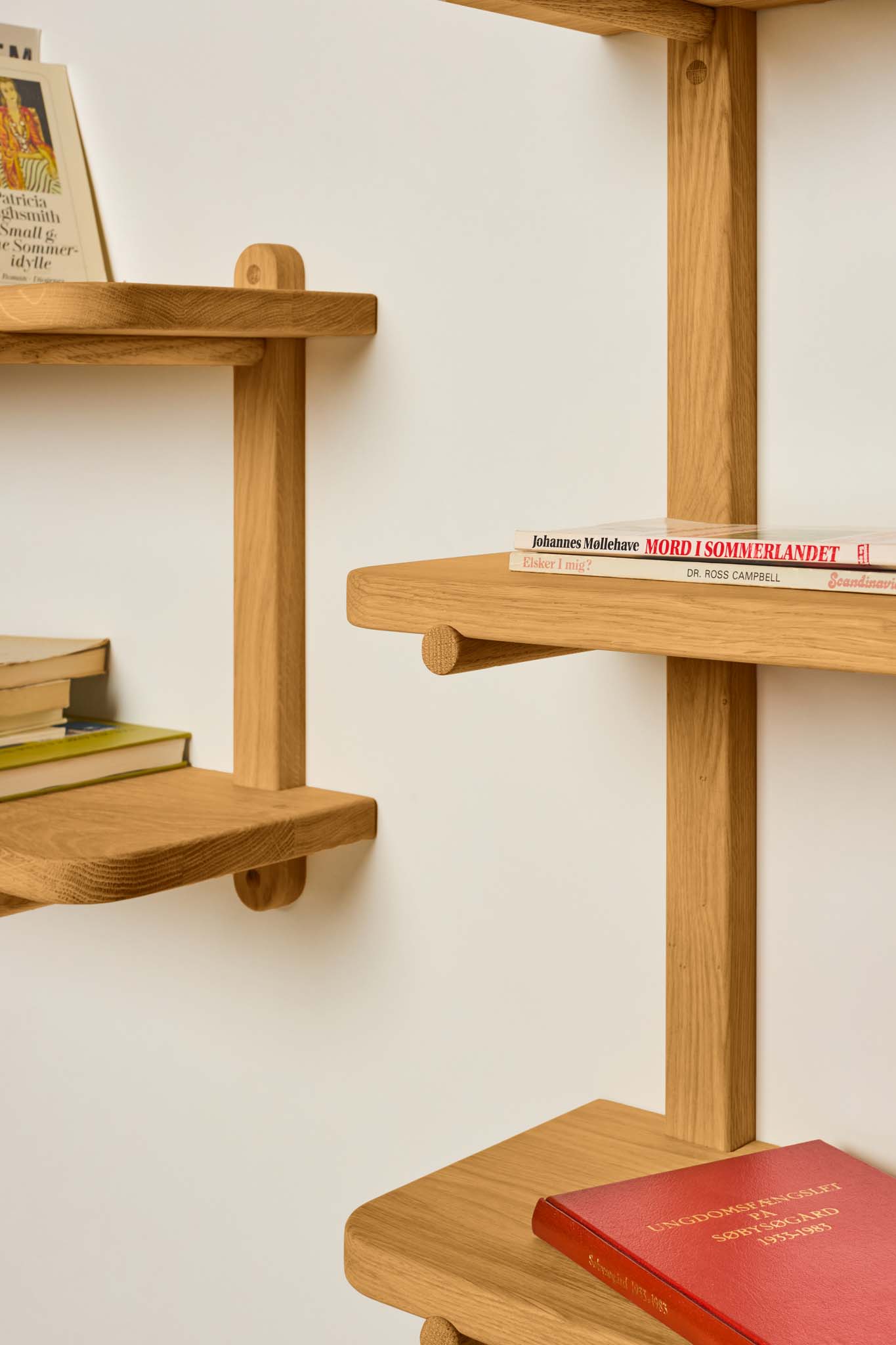 Nor | Væghængt Reol i massivt egetræ 🇩🇰